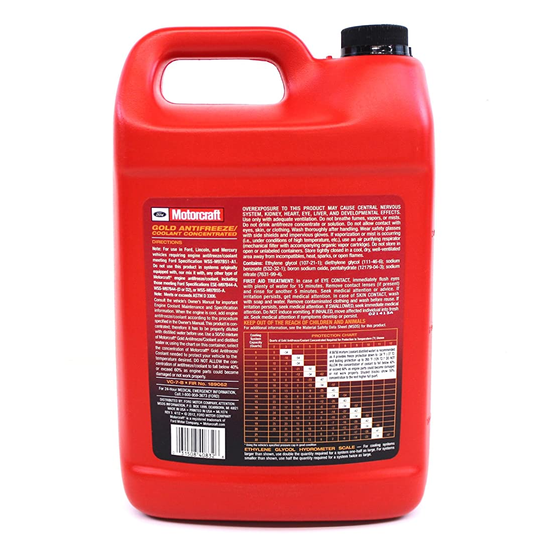 Motorcraft Gold Antifreeze/Coolant Concentrated VC7B - 1 Gallon – FSWERKS